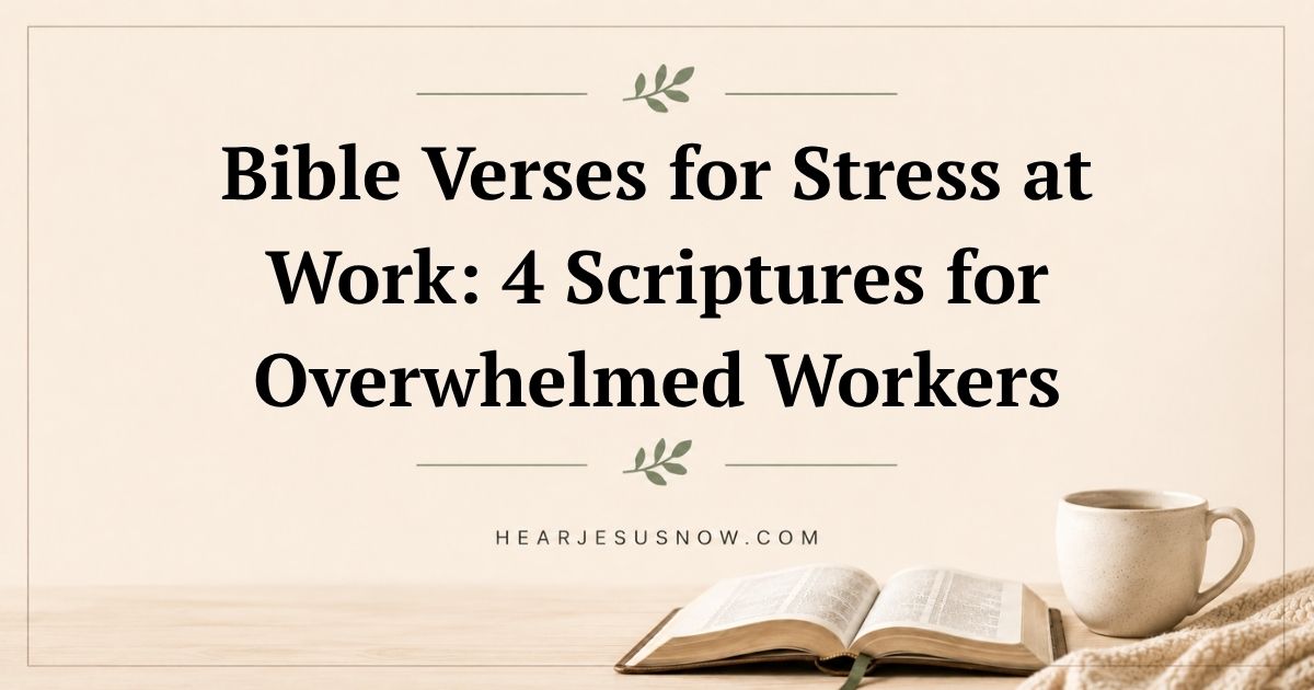 Bible Verses for Stress at Work: 4 Scriptures for Overwhelmed Workers